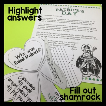 St. Patrick's Day Reading Comprehension and Craftivity | Made By Teachers