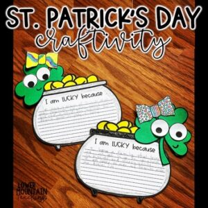 St Patrick's Day Craftivity I am Lucky Writing St Patricks Day Writing ...