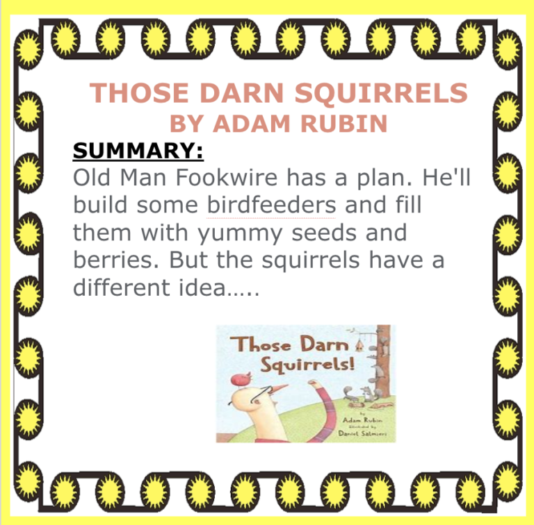 THOSE DARN SQUIRRELS BY ADAM RUBIN READING LESSONS WITH SCIENCE ...
