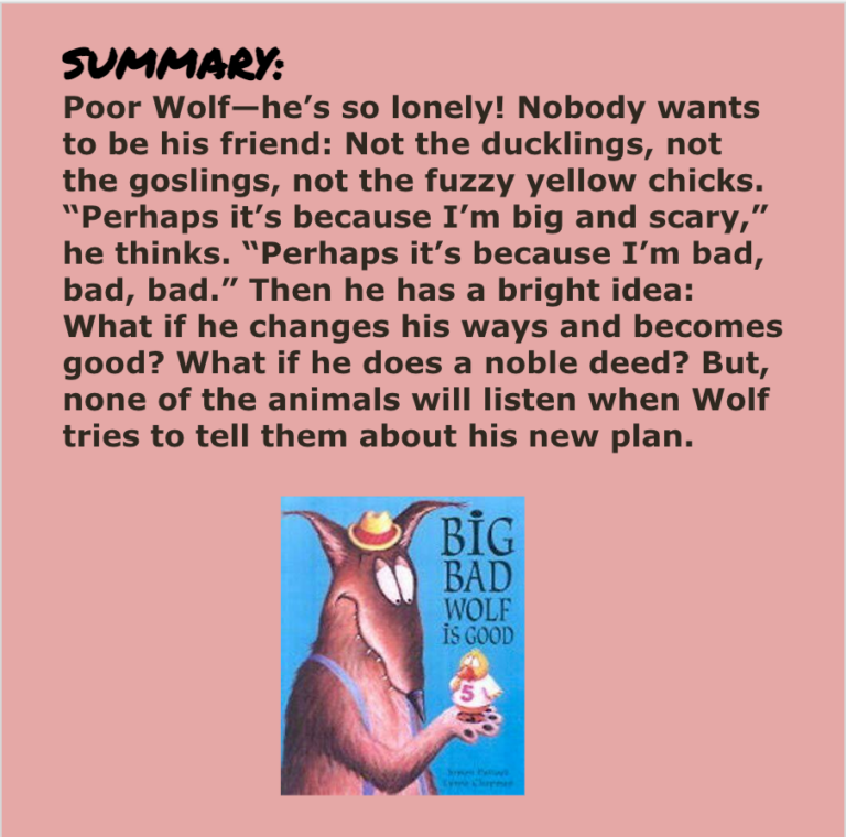BIG BAD WOLF IS GOOD: READING LESSONS WITH EXTENSION ACTIVITIES | Made ...