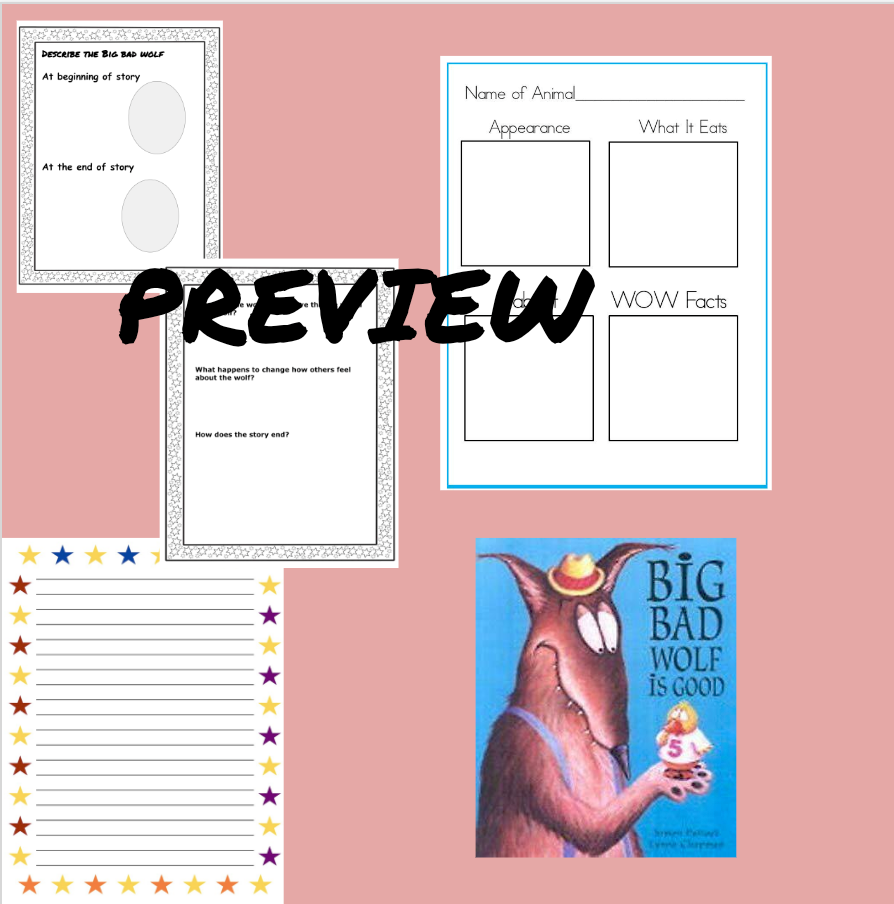 BIG BAD WOLF IS GOOD: READING LESSONS WITH EXTENSION ACTIVITIES | Made ...