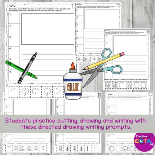 St. Patrick's Day Directed Drawing Writing Prompts | Made By Teachers