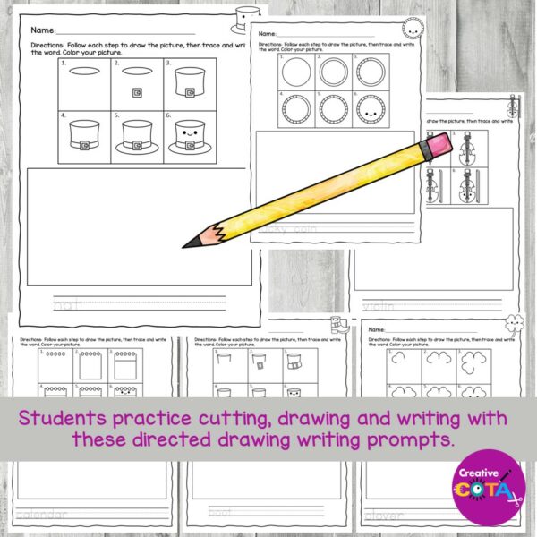 St. Patrick's Day Directed Drawing Writing Prompts | Made By Teachers