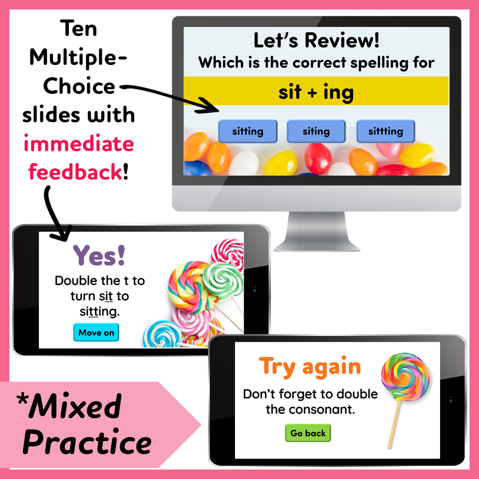 Double Consonants and Drop Silent e - Suffix Rules - Google Slides ...