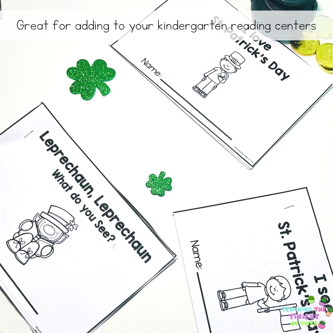 St. Patrick's Day Emergent Reader Sight Word Books |Kindergarten ...