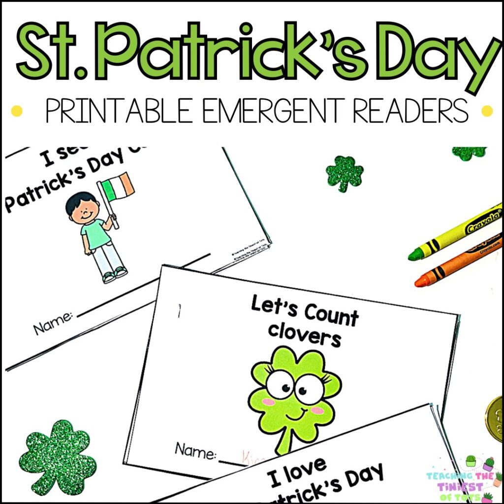 St. Patrick's Day Emergent Reader Sight Word Books |Kindergarten ...