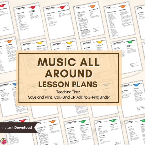 MUSIC ALL AROUND | LESSONS AND PRINTABLES | MATH LITERACY CRAFT ...