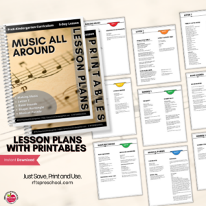 MUSIC ALL AROUND | LESSONS AND PRINTABLES | MATH LITERACY CRAFT ...