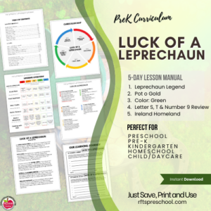 LEPRECHAUN LEGEND | LESSONS AND PRINTABLES | MATH LITERACY CRAFT ...