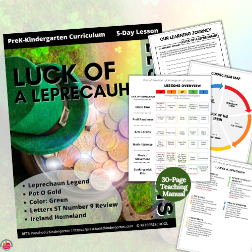 LEPRECHAUN LEGEND | LESSONS AND PRINTABLES | MATH LITERACY CRAFT ...