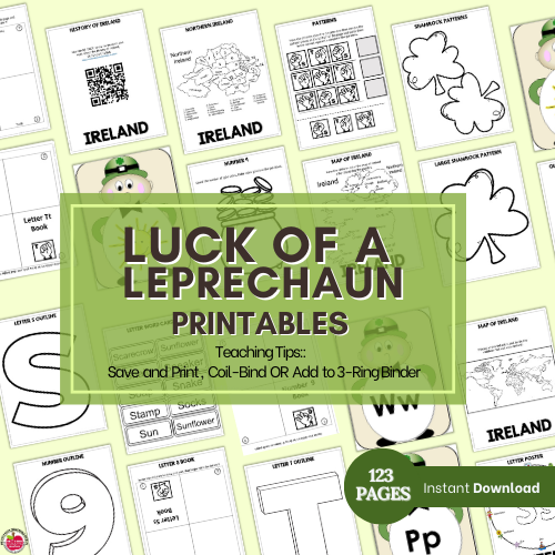 LEPRECHAUN LEGEND | LESSONS AND PRINTABLES | MATH LITERACY CRAFT ...