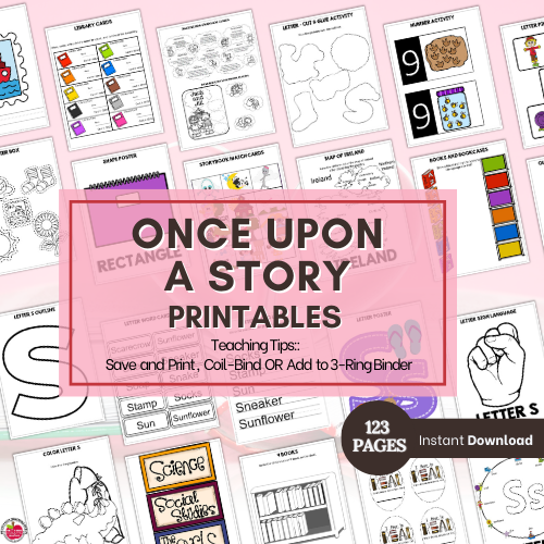 ONCE UPON A STORY | LESSONS AND PRINTABLES | MATH LITERACY CRAFT ...