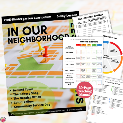 IN OUR NEIGHBOROOD | LESSONS AND PRINTABLES | MATH LITERACY CRAFT ...