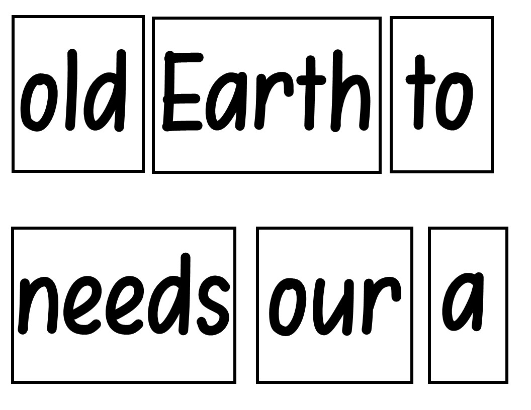 This Old Earth {Pocket Chart Song} | Made By Teachers