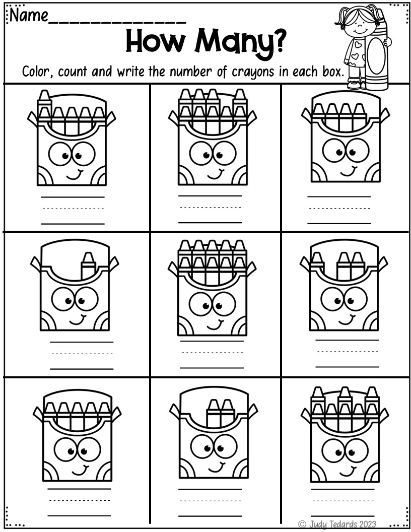 Number of the Day {Numbers 1 to 10 Worksheets} | Made By Teachers