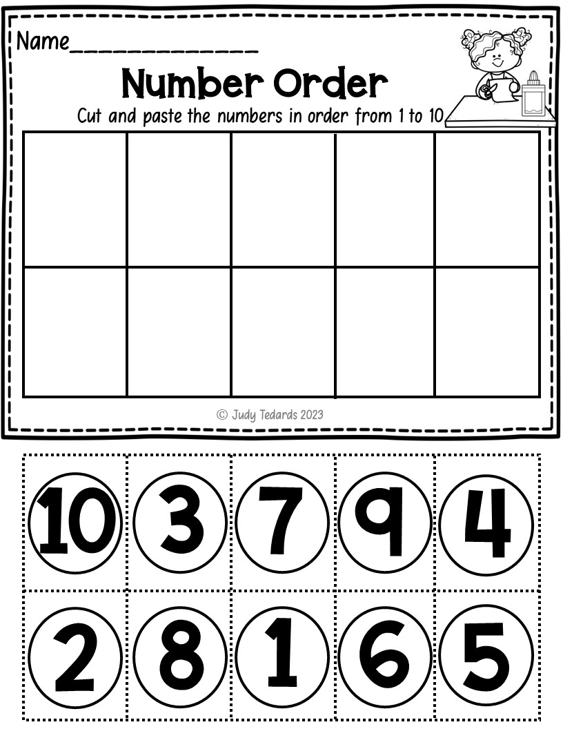 Number of the Day {Numbers 1 to 10 Worksheets} | Made By Teachers