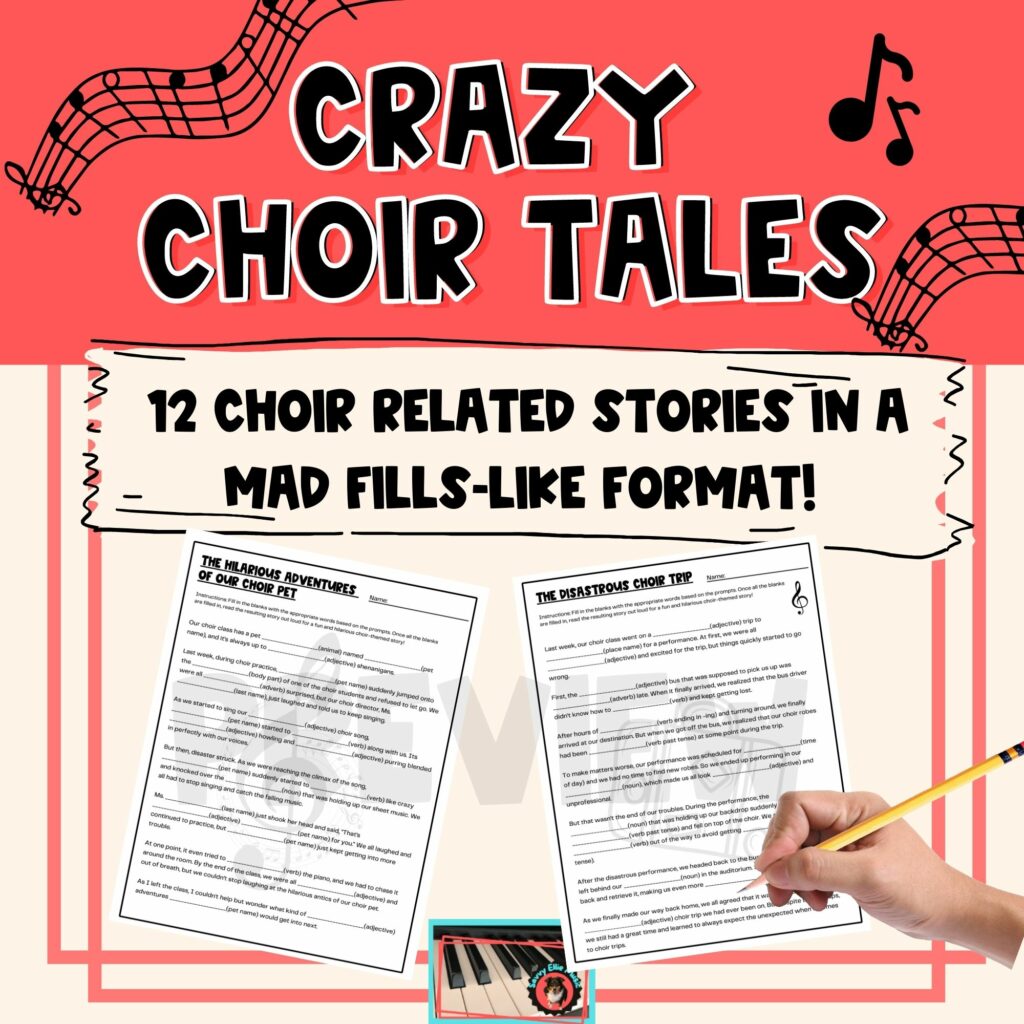 Crazy Choir Tales-12 Mad Fills Story Activities for your Choir/Brain ...