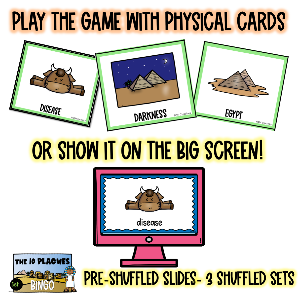 Bible Bingo 10 Plagues l Moses Bible Lessons l Ten Plagues | Made By ...