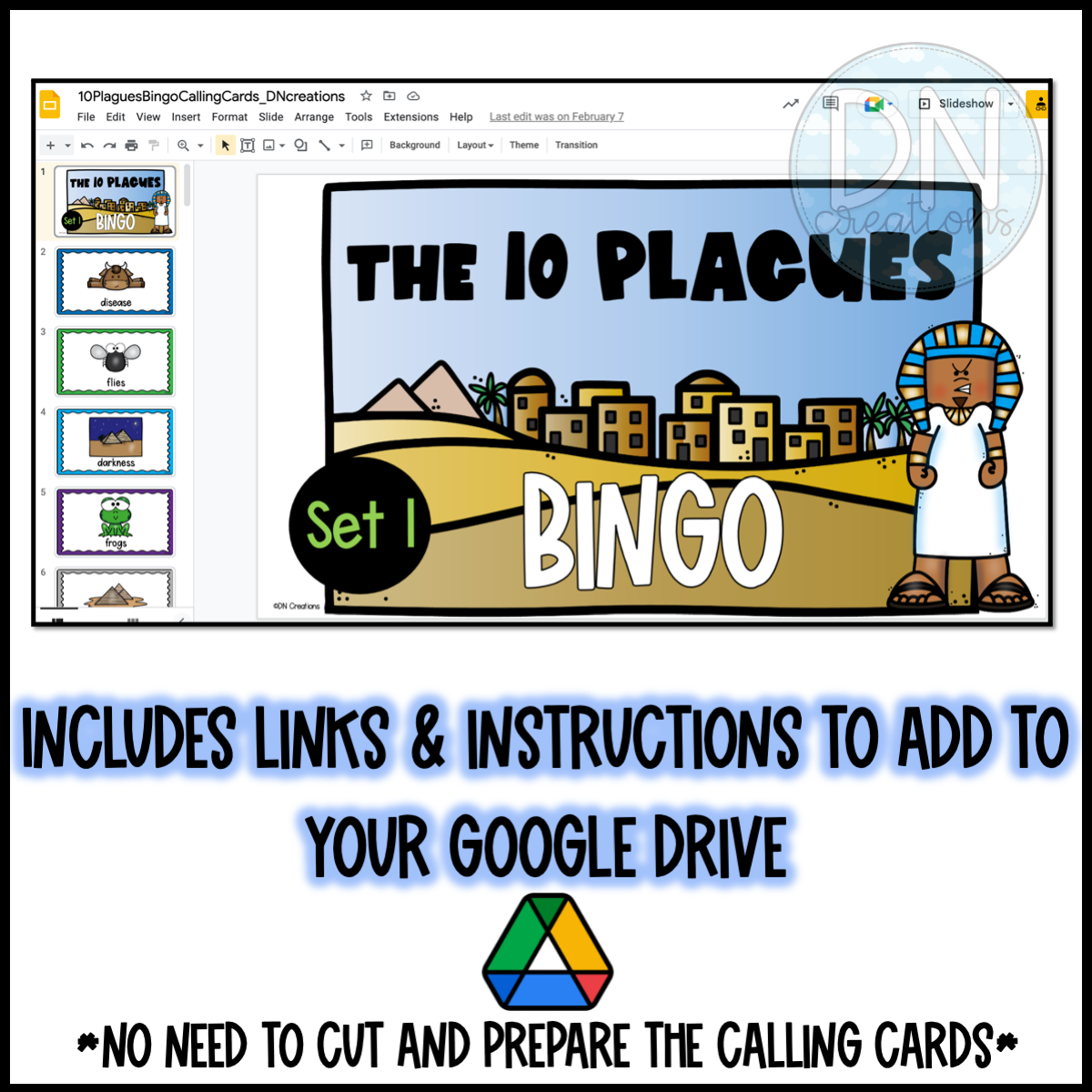 Bible Bingo 10 Plagues l Moses Bible Lessons l Ten Plagues | Made By ...