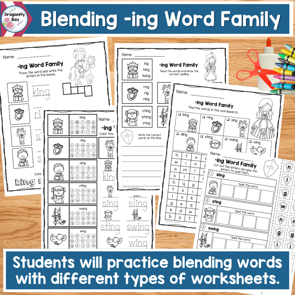 ing Blending Word Family Printable Resources | Made By Teachers