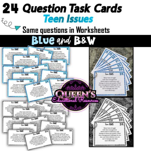 Teen Issues Reflection Questions, Teen Conflicts Questions, Social ...