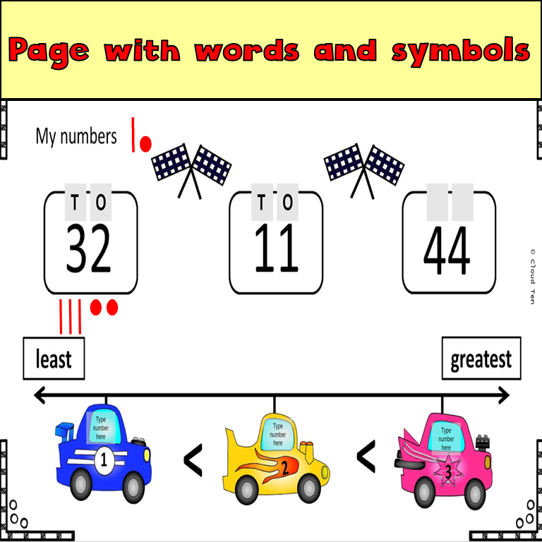 Order Numbers on a Number Line in Google Slides™ | Made By Teachers