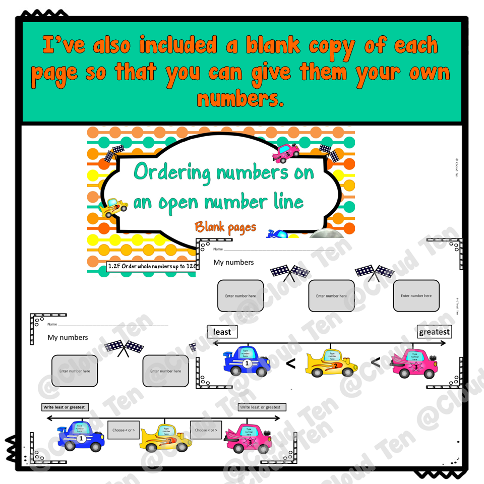 Order Numbers on a Number Line in Google Slides™ | Made By Teachers