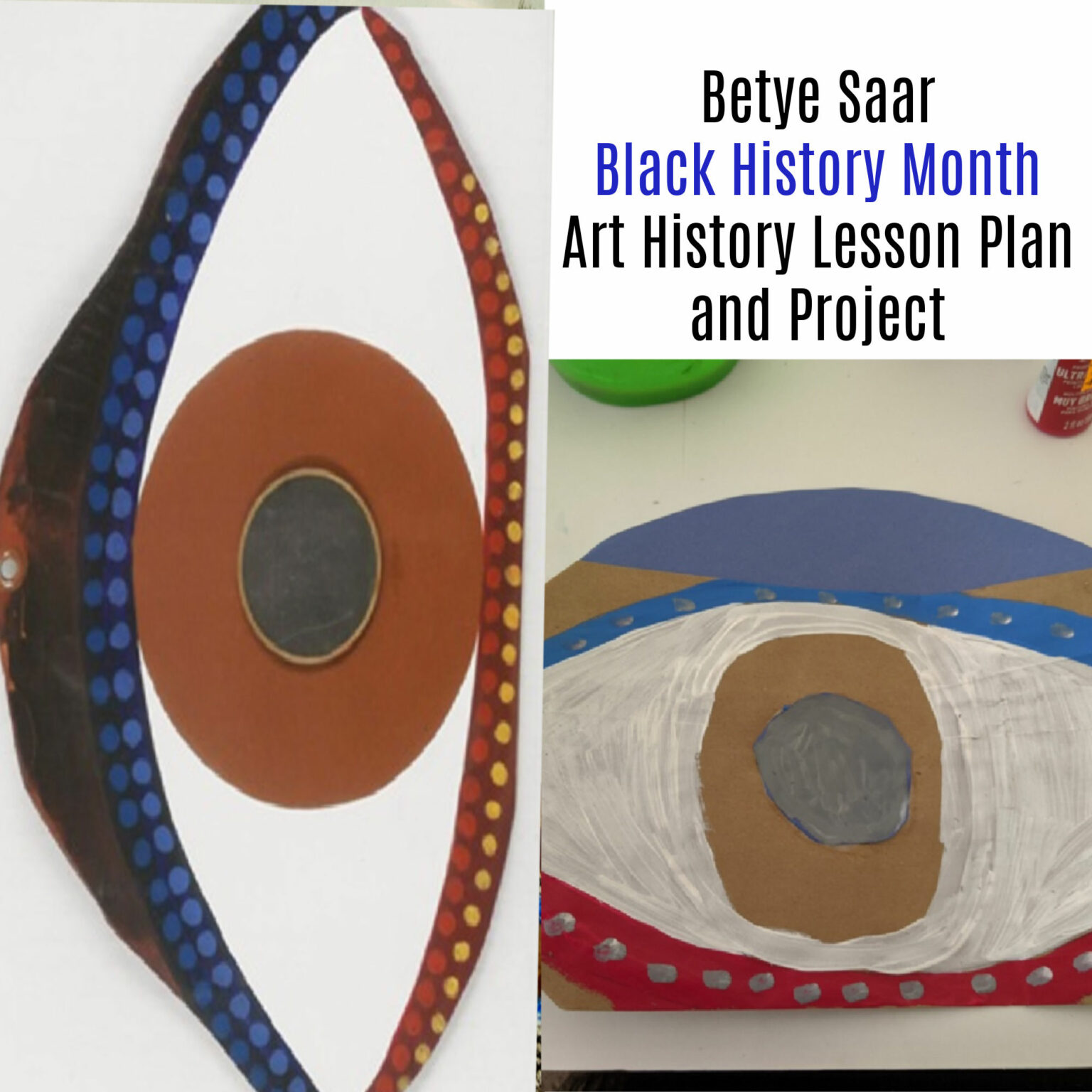 Black History Art Lesson Betye Saar Grade K-6 Painting Lesson Common ...