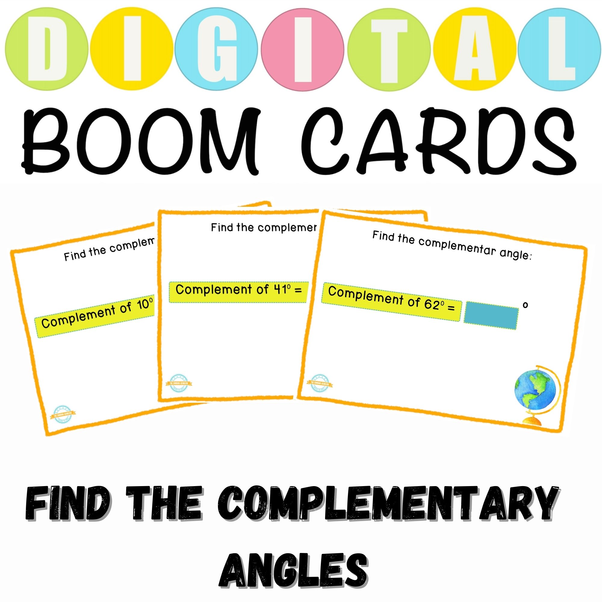 Find The Complementary Angles - Boom Cards™ | Made By Teachers