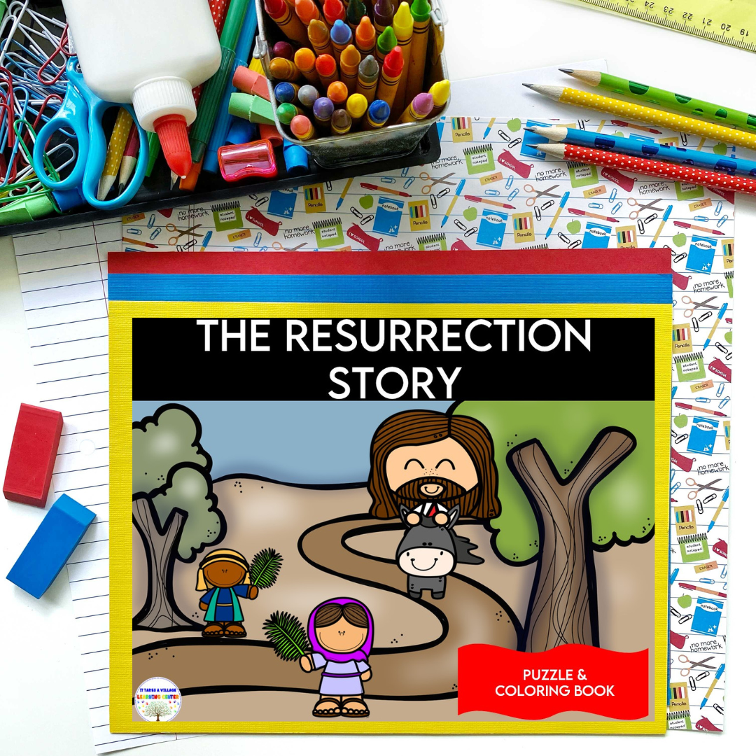 Jesus Resurrection Coloring Book and Puzzle | Made By Teachers