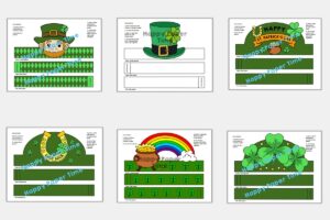 St. Patrick’s Day Paper Hats Leprechaun Shamrock Printable Paper ...