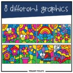 FRACTIONS COLOR BY NUMBER CODE SPRING SUMMER | Made By Teachers