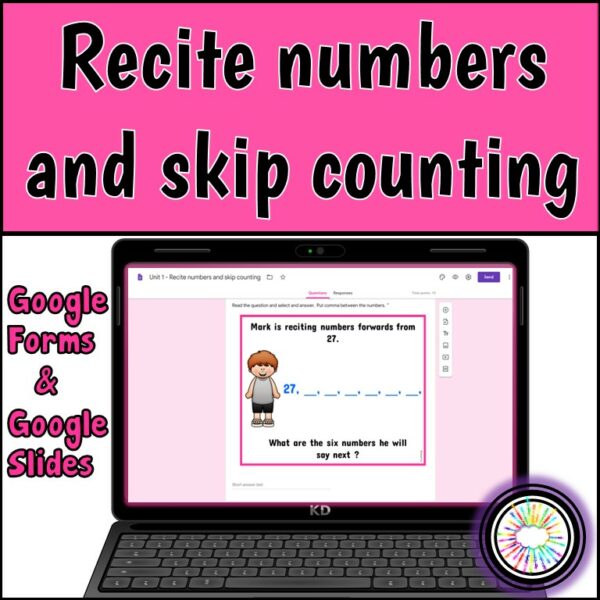 Recite Numbers and Skip Count - Google Slides™ & Forms™ | Made By Teachers