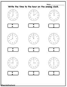 Telling Time Worksheets | Made By Teachers