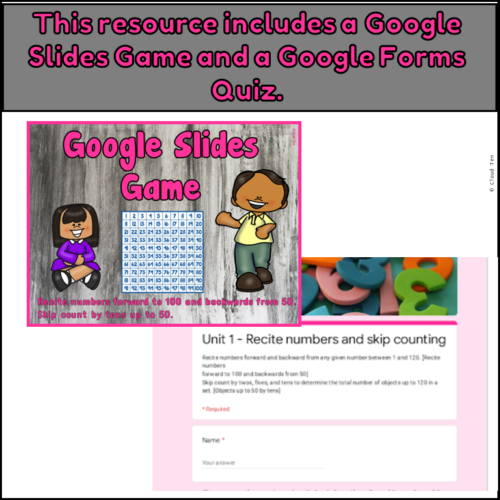 Recite Numbers and Skip Count - Google Slides™ & Forms™ | Made By Teachers