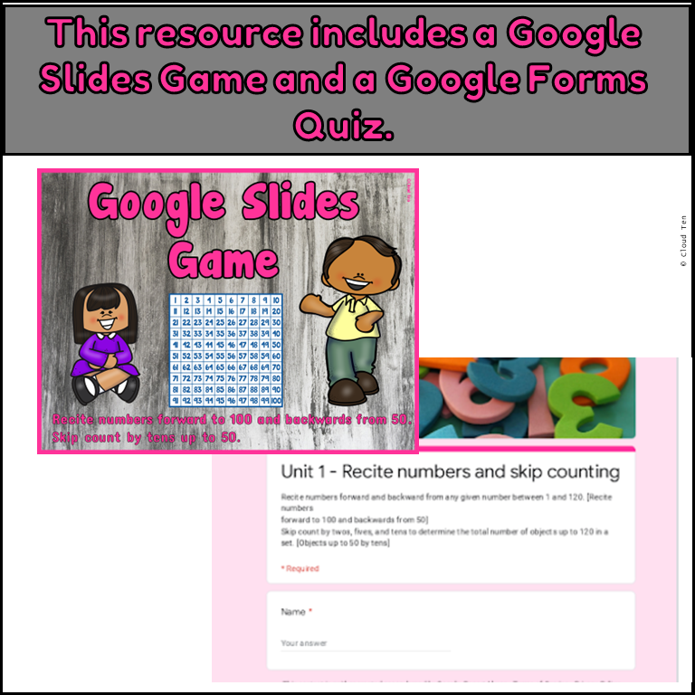 Recite Numbers and Skip Count - Google Slides™ & Forms™ | Made By Teachers
