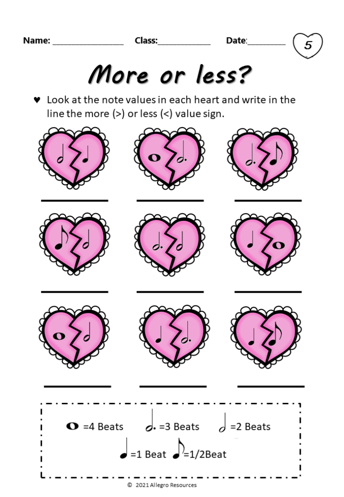 Valentine´s day - Music Worksheets | Made By Teachers