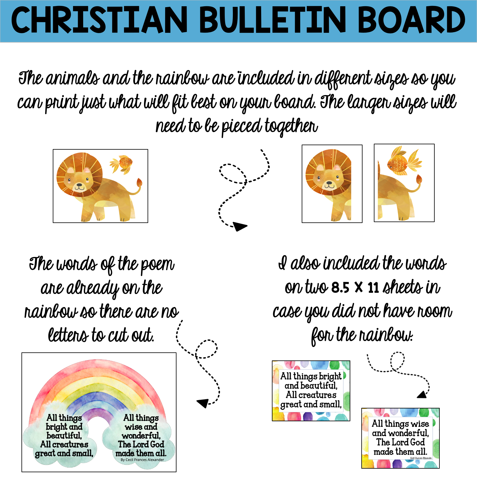 Christian Bulletin Board: All Things Bright and Beautiful | Made By ...