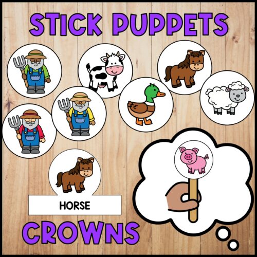 Old MacDonald Song and Activity Set | Book Flashcards Dramatic Play ...