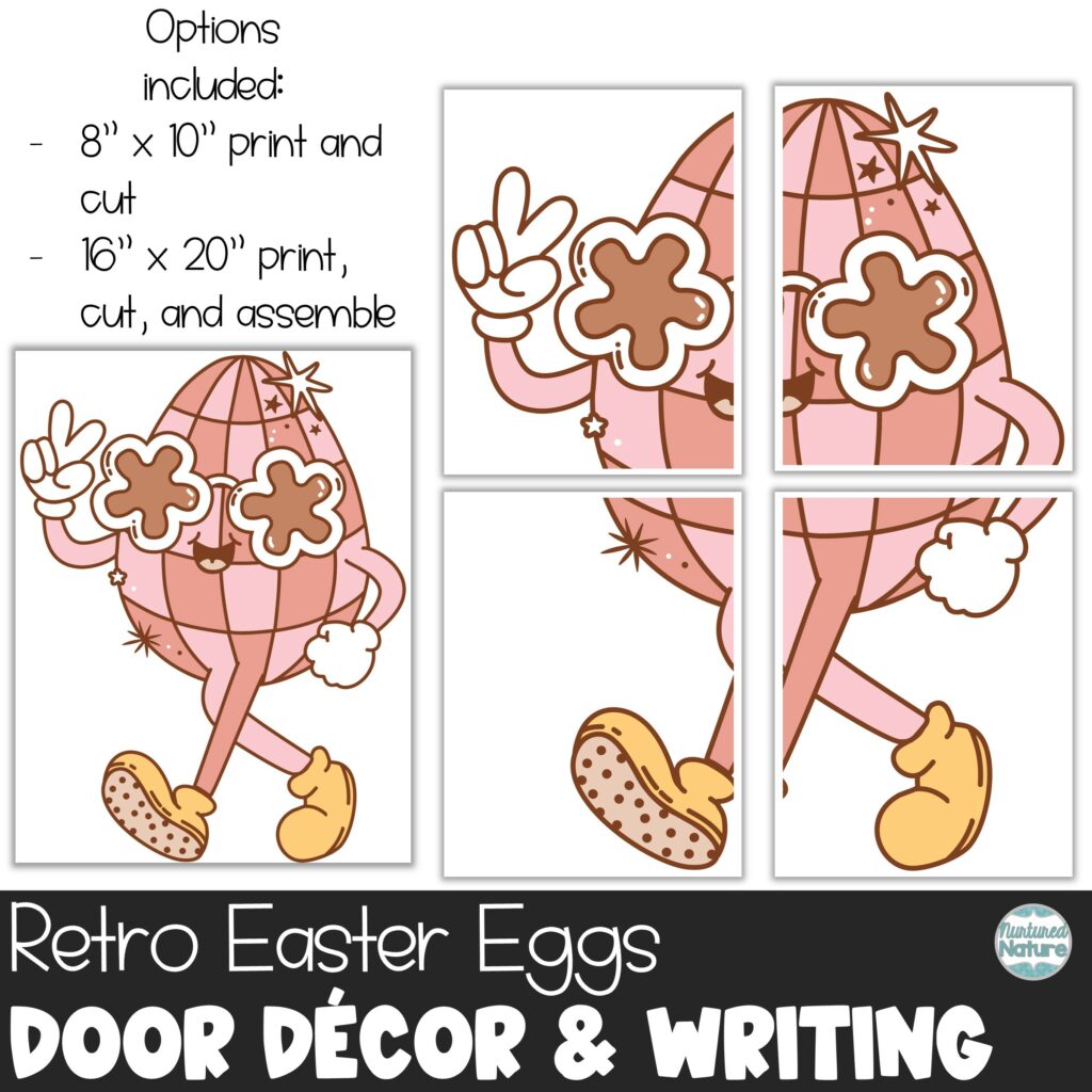 Spring Door Decor with Name Tags - Editable Easter Bulletin Board ...