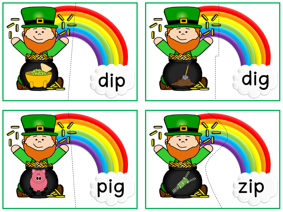 St. Patrick's Day CVC Puzzles | Made By Teachers