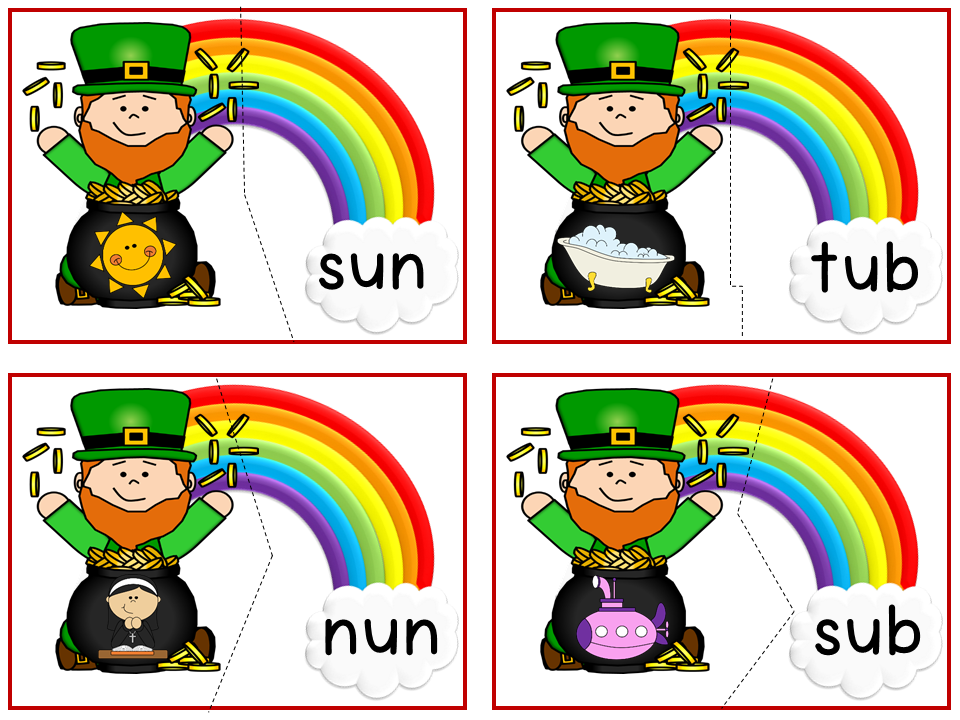 St. Patrick's Day CVC Puzzles | Made By Teachers