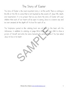 Easter Story Coloring Book with Cursive Copywork | Made By Teachers