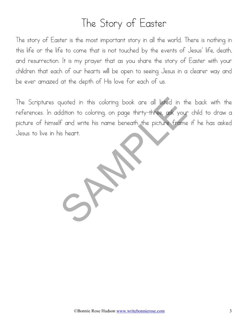 Easter Story Coloring Book with Cursive Copywork | Made By Teachers