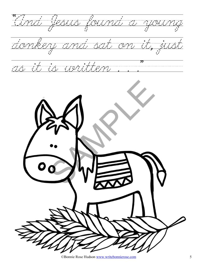 Easter Story Coloring Book with Cursive Copywork | Made By Teachers