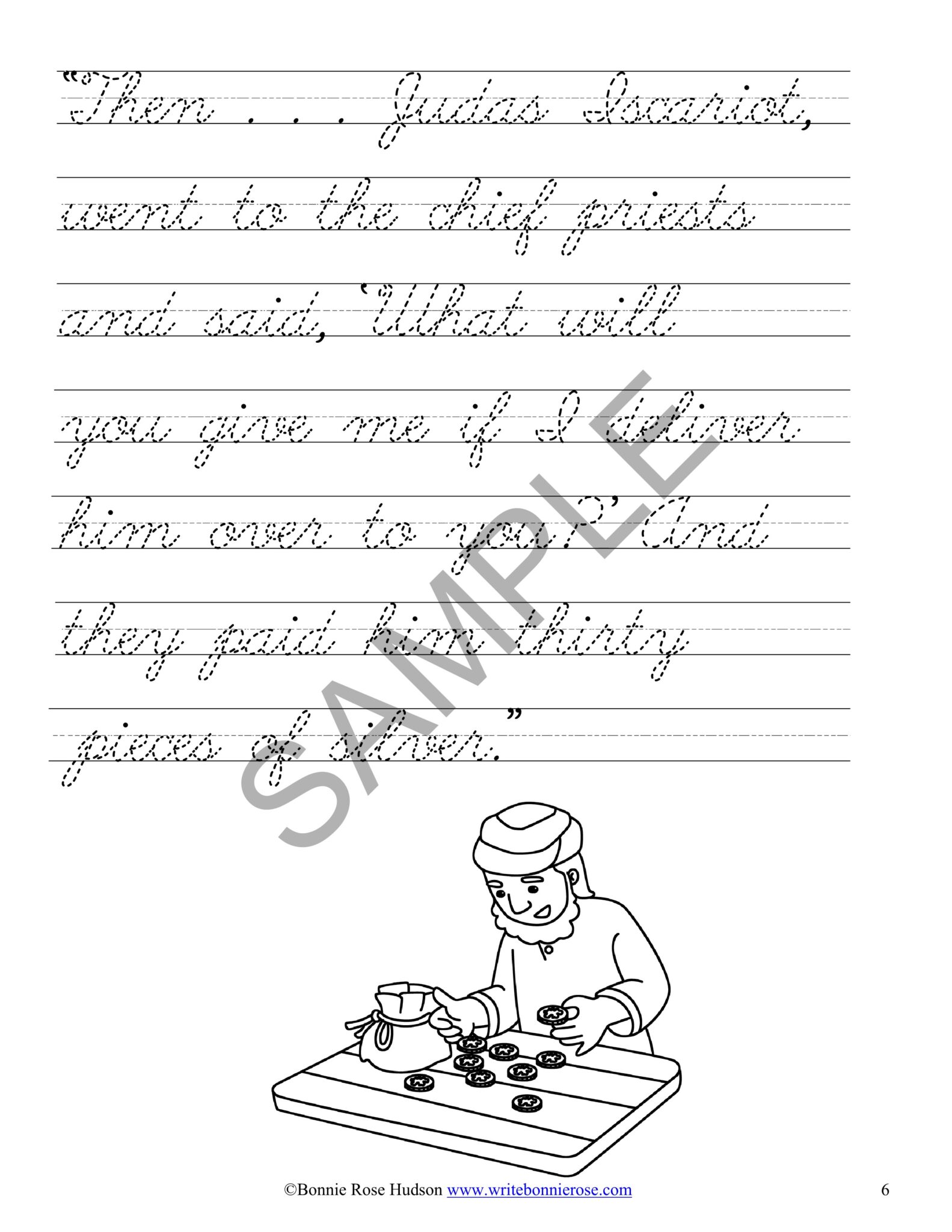 Easter Story Coloring Book with Cursive Copywork | Made By Teachers