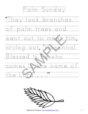 Easter Story Coloring Book with Print Copywork | Made By Teachers