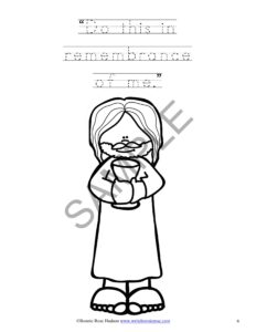 Easter Story Coloring Book with Print Copywork | Made By Teachers