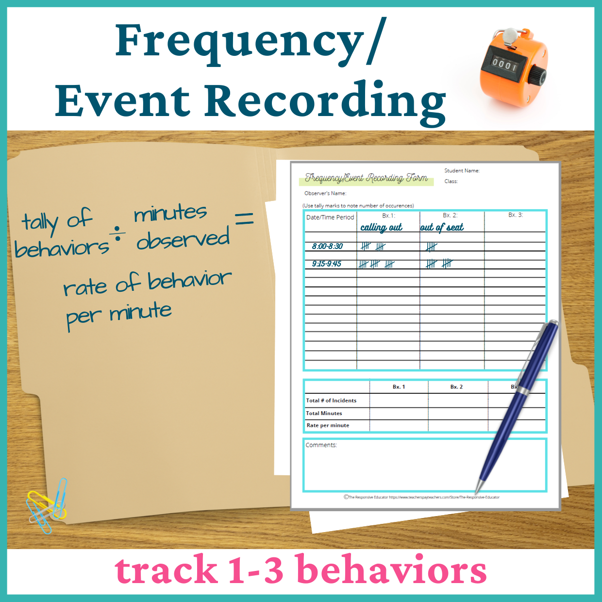 Behavior Observation Form (s) | Made By Teachers