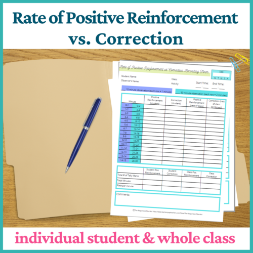Behavior Observation Form (s) | Made By Teachers